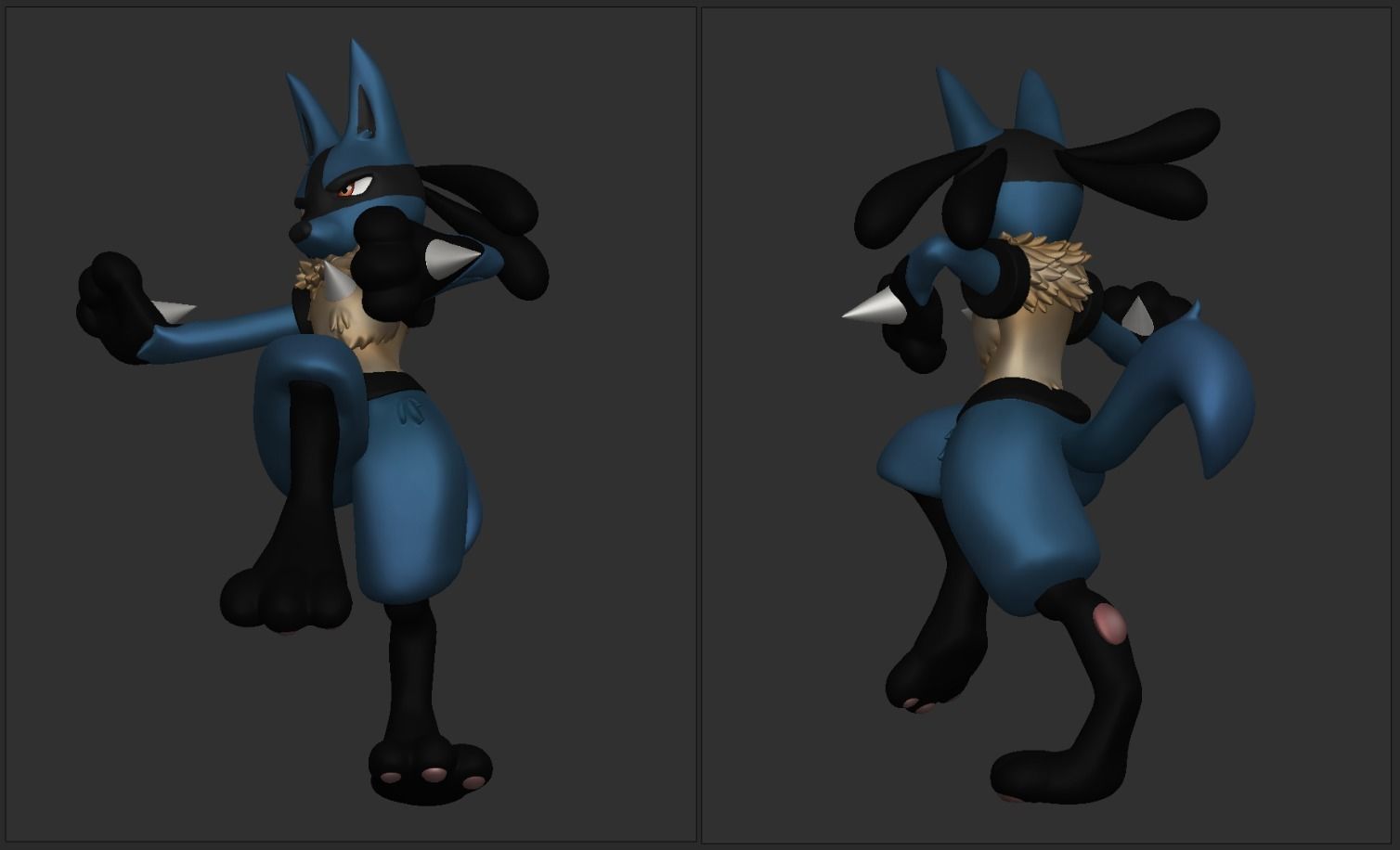 Lucario 3D model | CGTrader