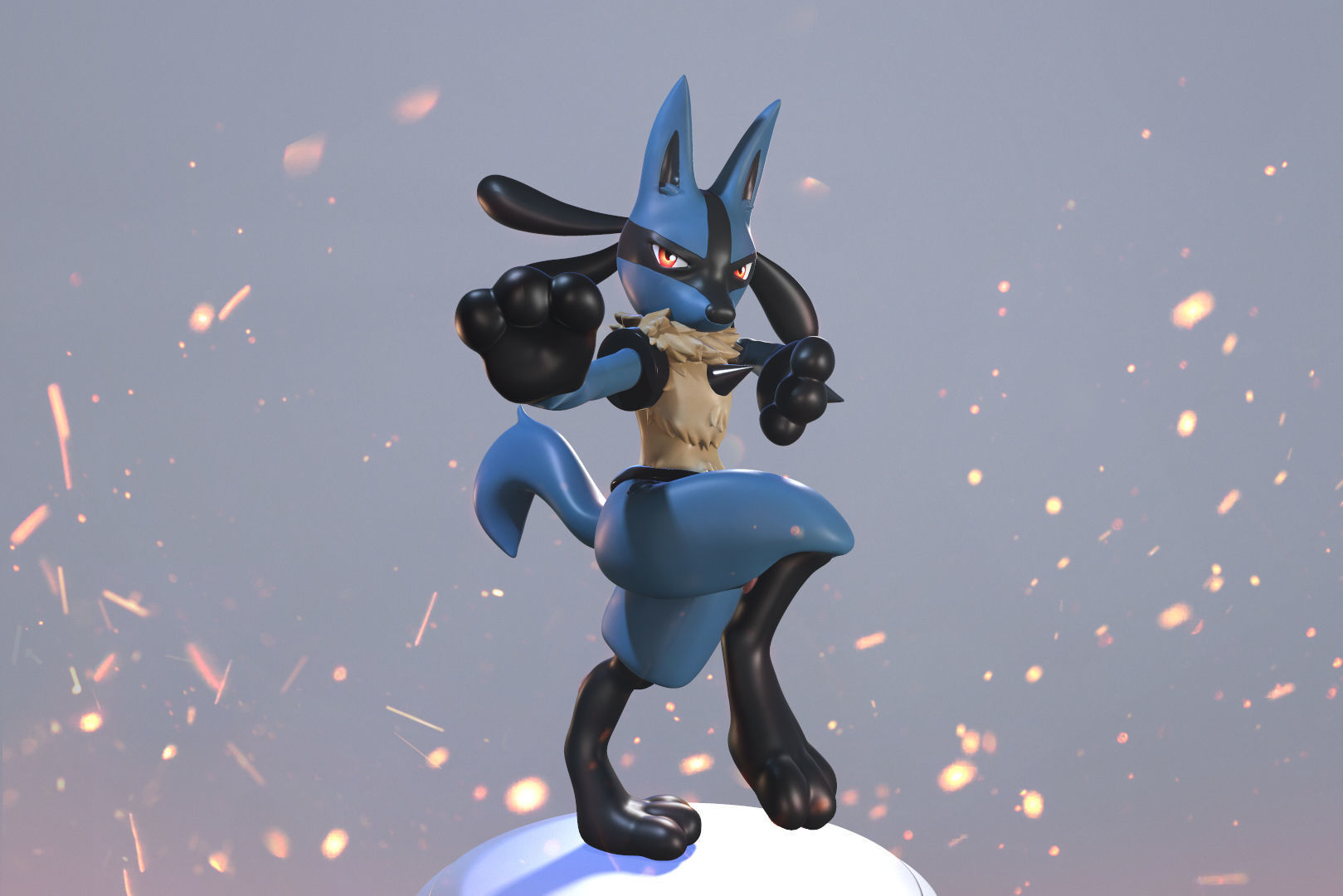 Lucario 3D model | CGTrader