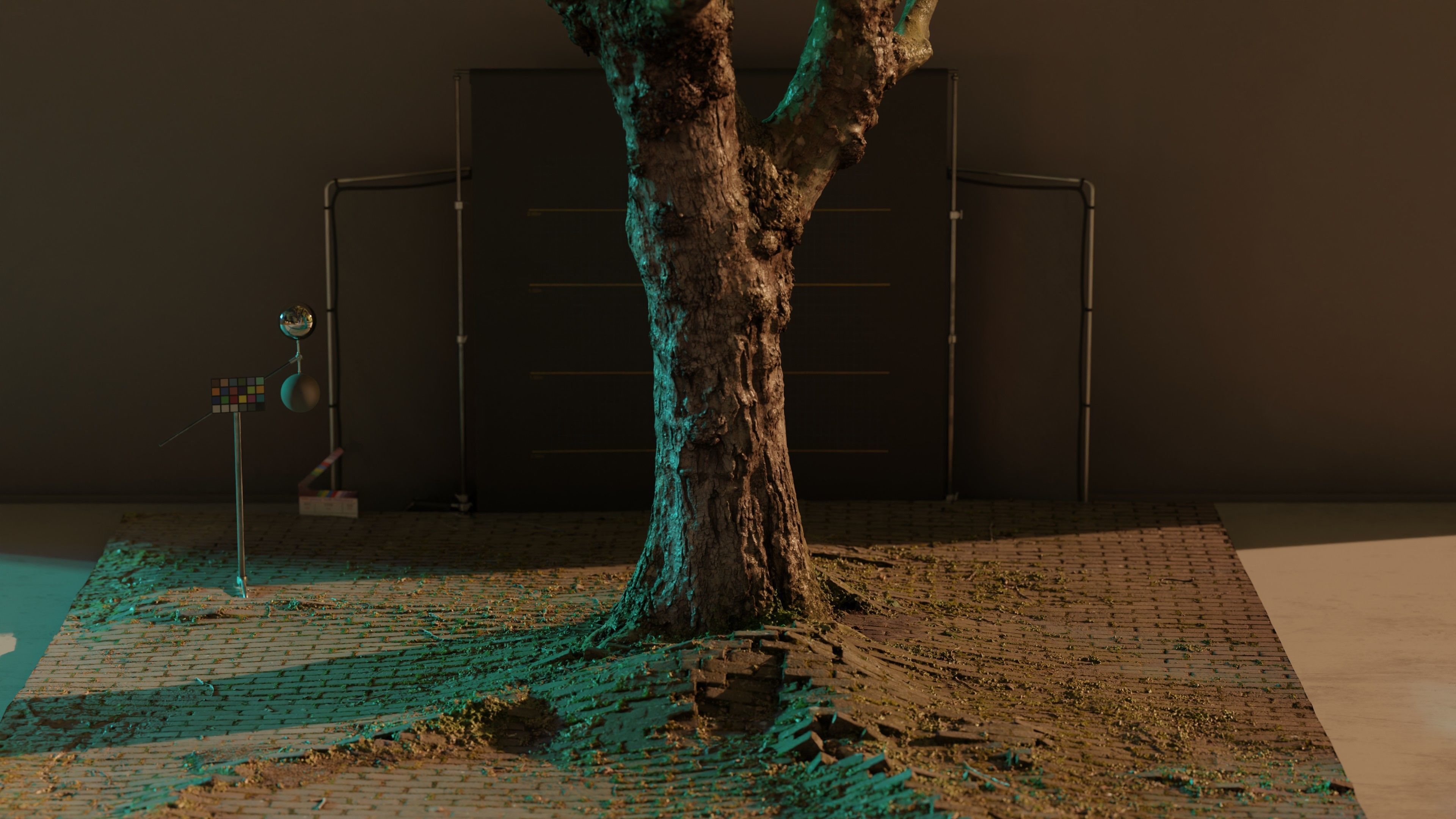 3D model Photogrammetry Model of a London Plane Tree with Broken Ground ...
