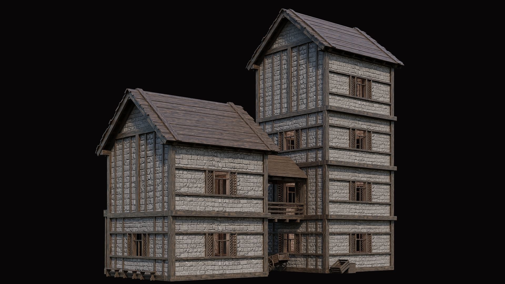 3D model Medieval Village Pack - 10 Assets - 4K Textures Game Ready VR ...