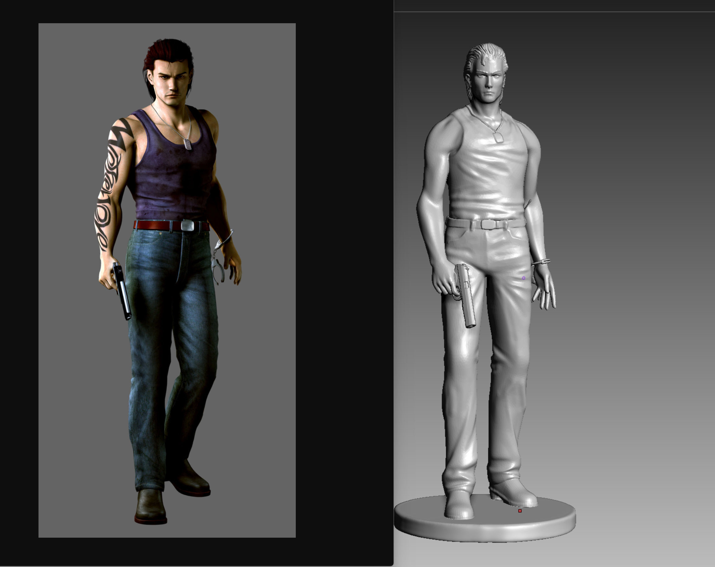 Billy Coen Resident Evil 0 OBJ and STL 3D model 3D printable | CGTrader