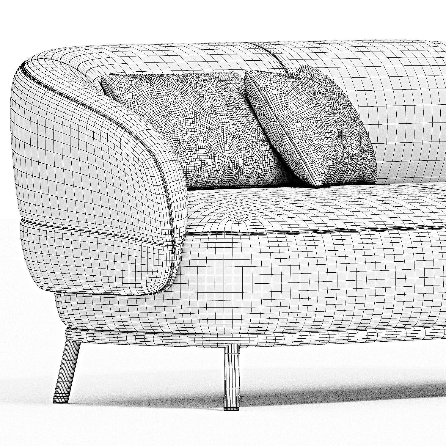 JULIET Fabric sofa By Domkapa 3d model 3D model | CGTrader