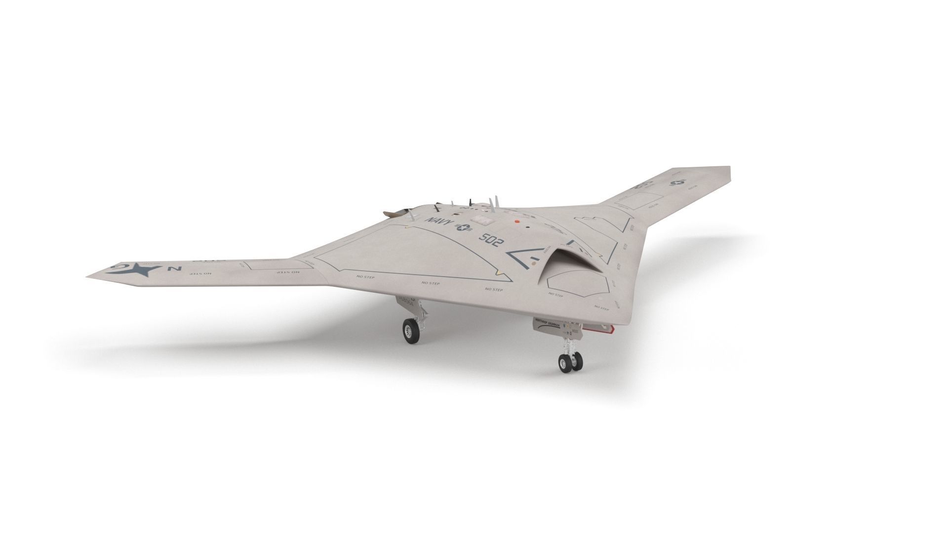 Northrop Grumman X-47B UCAV Drone 3D model | CGTrader