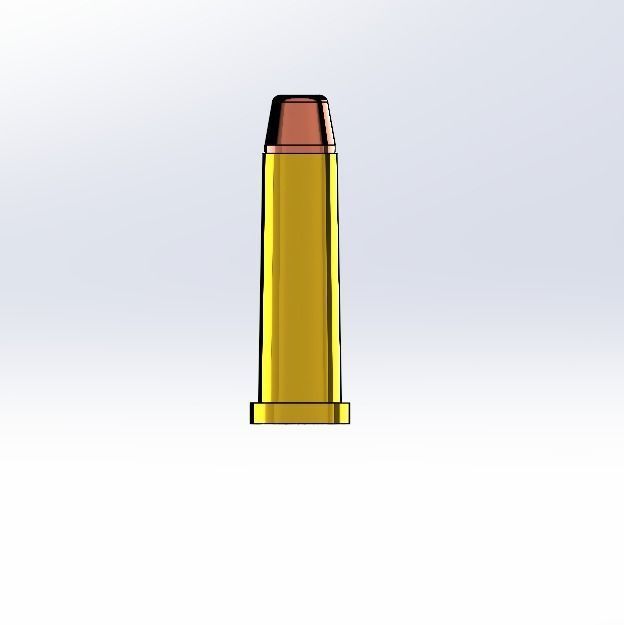 357 Magnum Bullet free 3D model | CGTrader