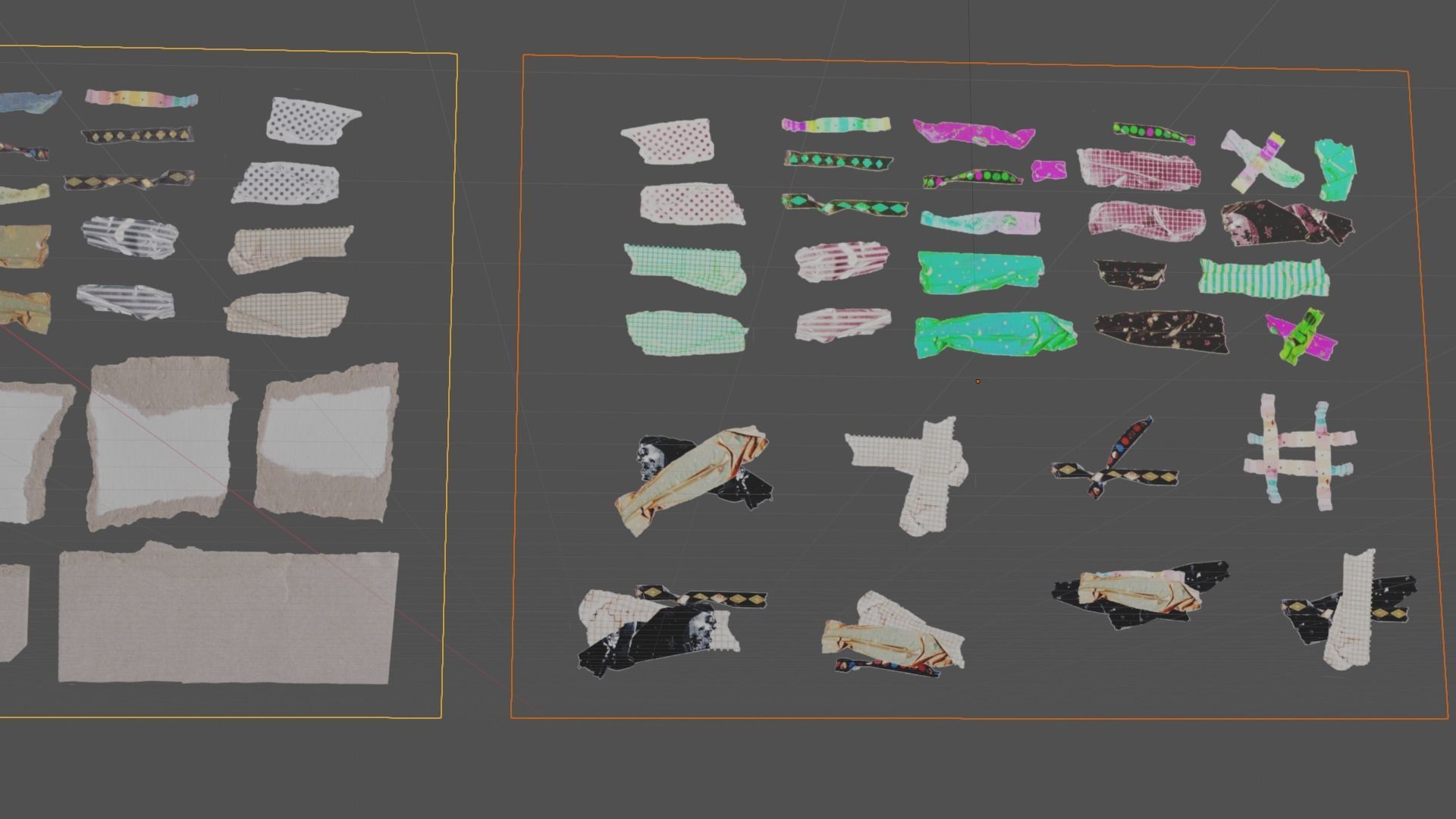 Texture Cardboard and Cute Sticky Notes Set and seamless texture tiles ...