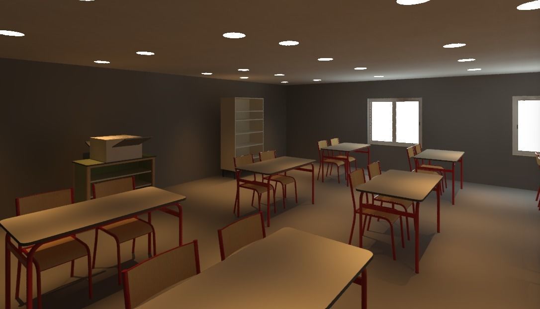 Real Classroom environment 3D model | CGTrader