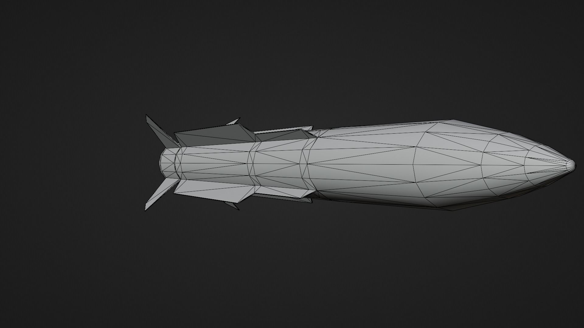 3D model Low-Poly AGM-78 Standart ARM Anti-Radiation Missile VR / AR ...