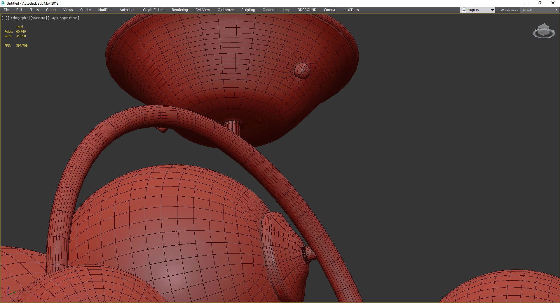 3D model IONA Octo Ceiling 5 shades VR / AR / low-poly | CGTrader