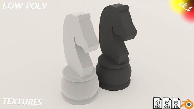 3D model chess horse VR / AR / low-poly | CGTrader