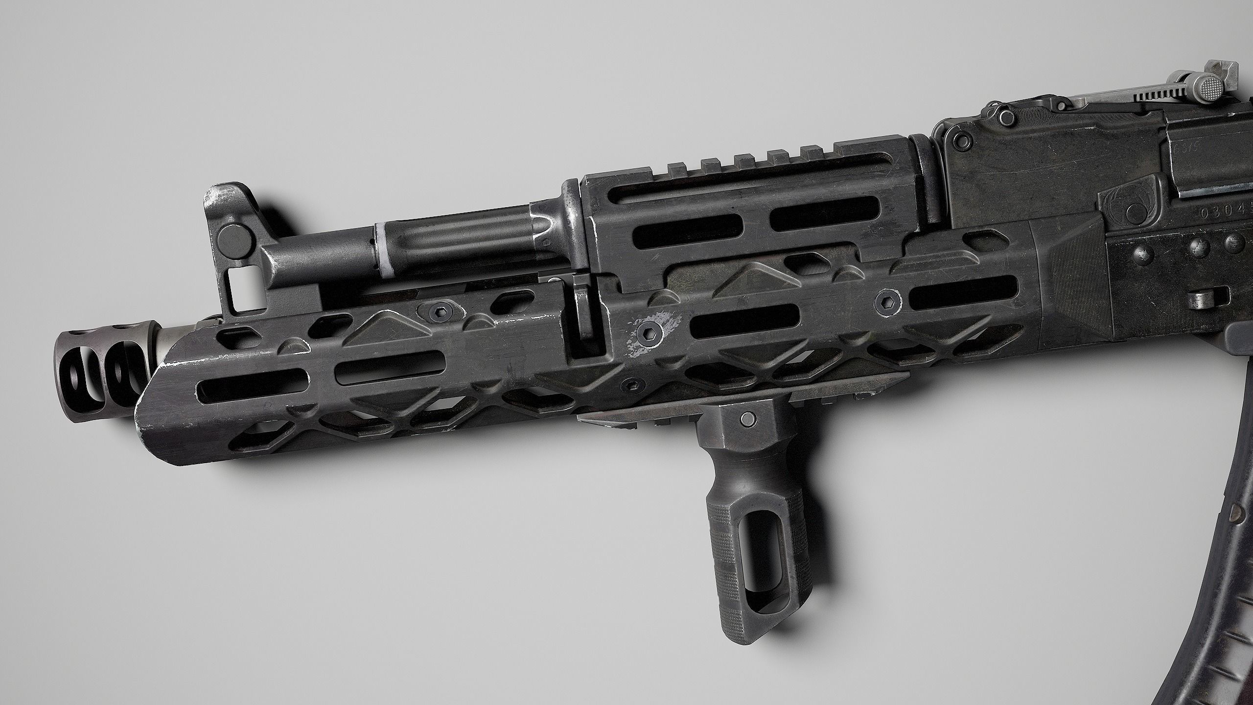 3D model Custom AK-105 rifle VR / AR / low-poly | CGTrader