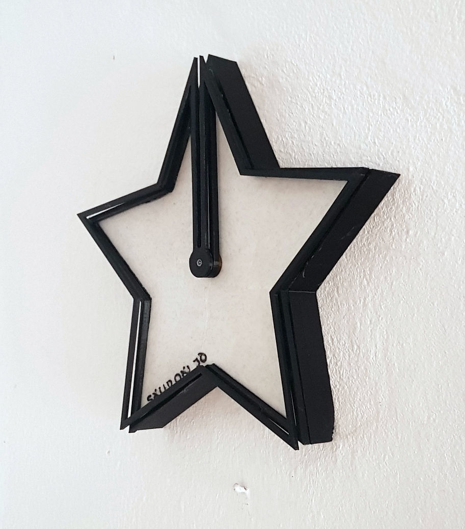 Reloj Estrella Star Clock 3D model 3D printable | CGTrader