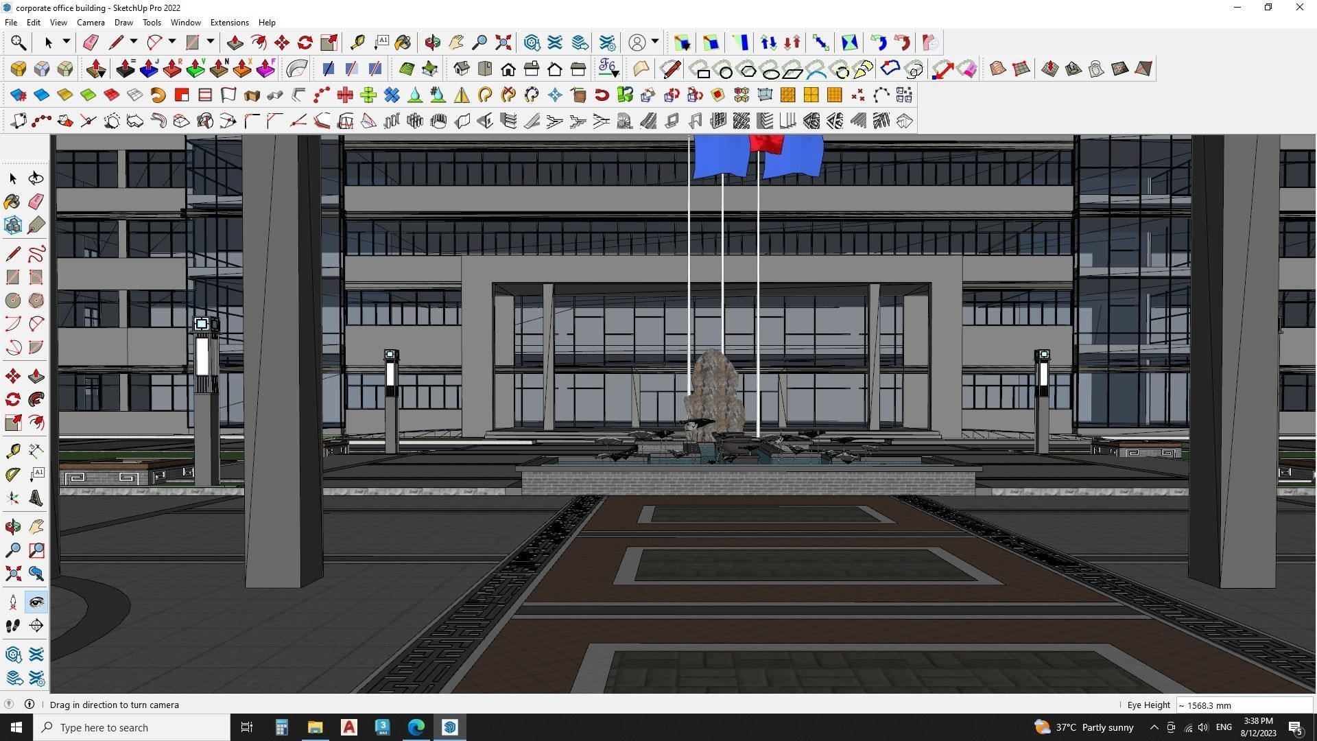 corporate office building 3D model 3D model | CGTrader