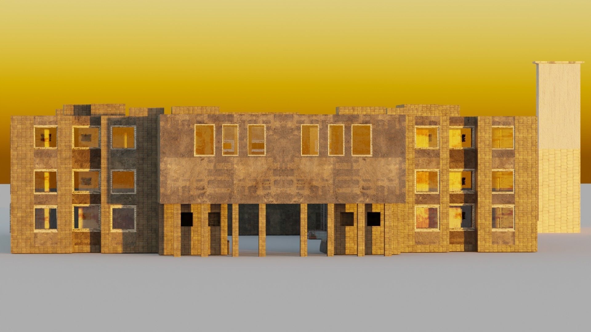 3D model School old college VR / AR / low-poly | CGTrader