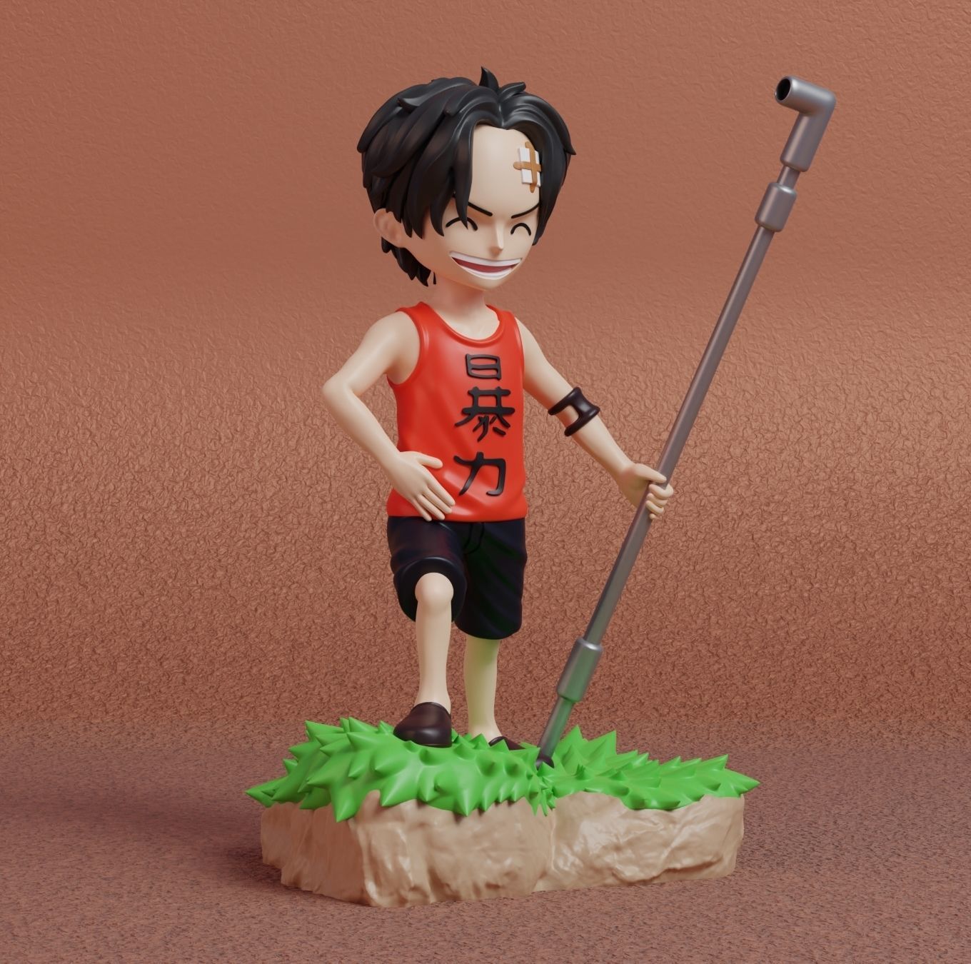 One Piece - Kid Ace 3D model 3D printable | CGTrader