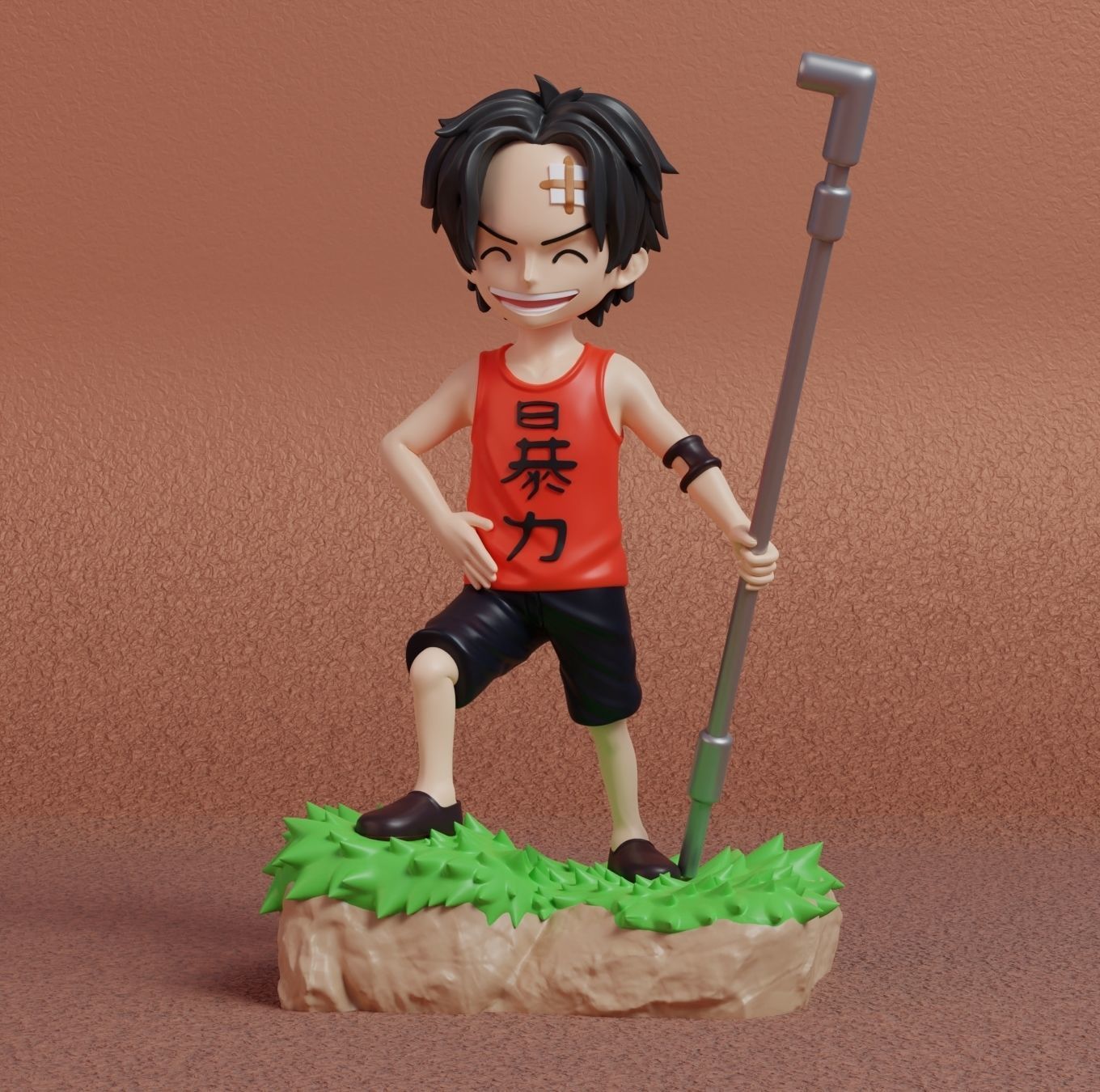 One Piece - Kid Ace 3D model 3D printable | CGTrader