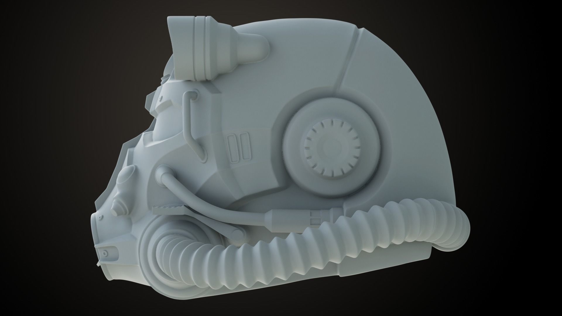 Fallout T60 Helmet 3D model 3D printable | CGTrader