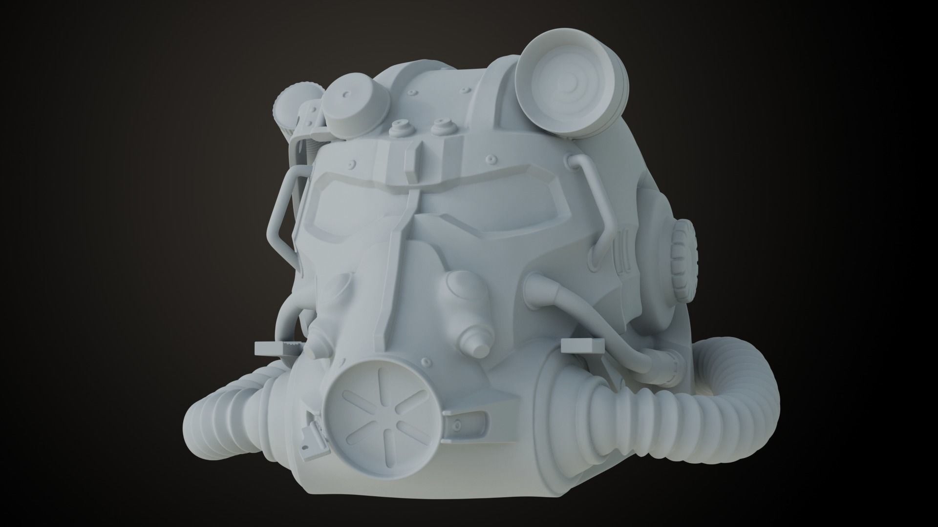 Fallout T60 Helmet 3D model 3D printable | CGTrader