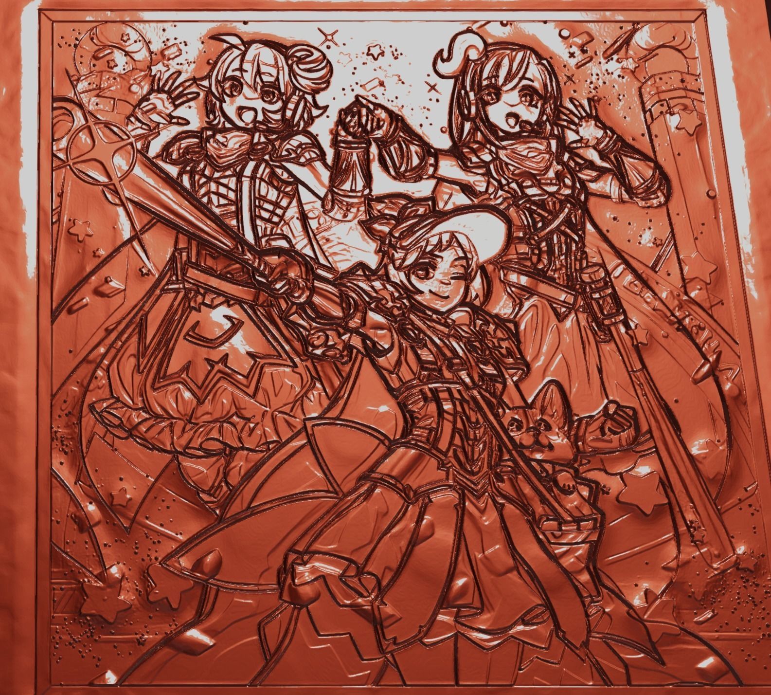 POWER PRO KNIGHT SISTERS - JAPANESE - YUGIOH 3D model 3D printable ...