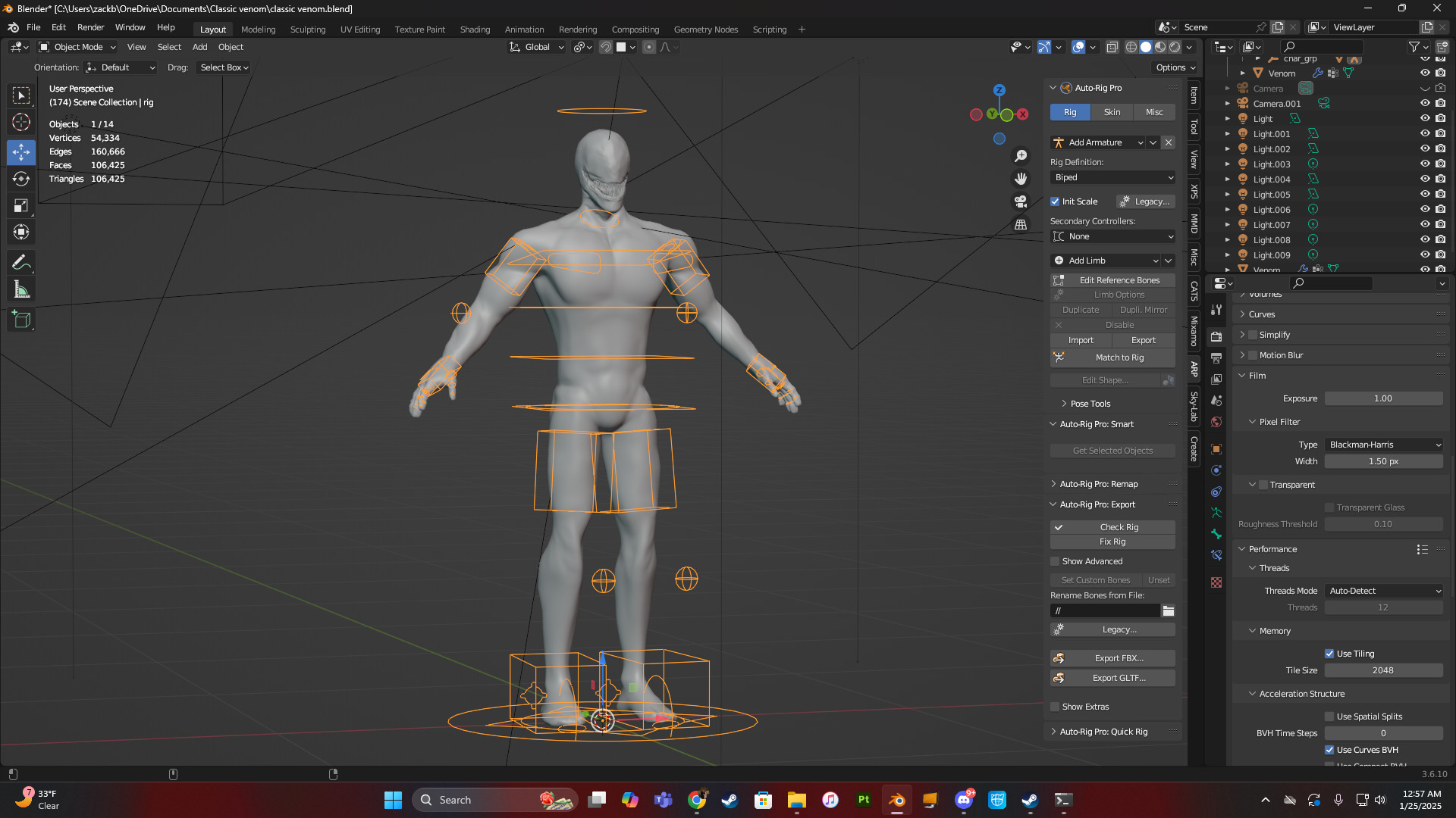 Classic Venom 3D Model 3D model rigged | CGTrader