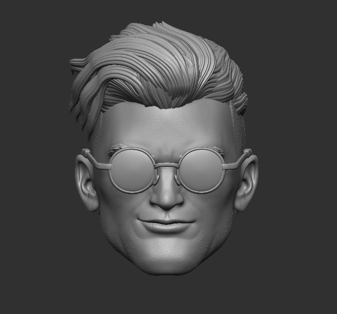 Superboy with removable shades - Headsculpt for Action Figures 3D model ...