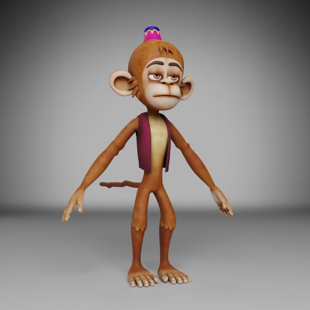 Disney Aladdin Abu Stylized character 3D model | CGTrader