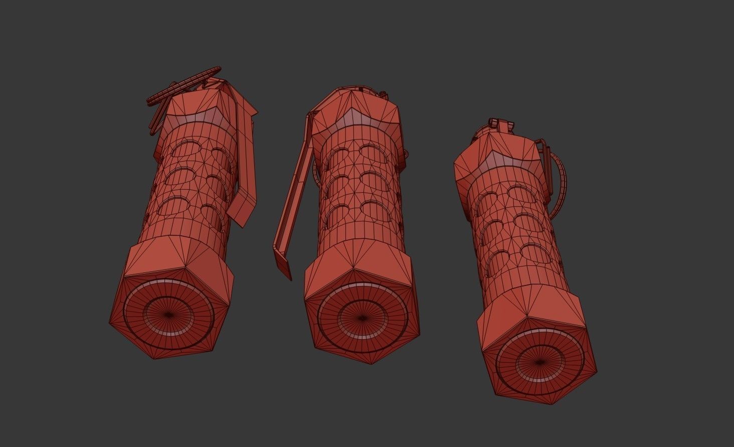 3D model Flash Grenade 3 Pack VR / AR / low-poly | CGTrader