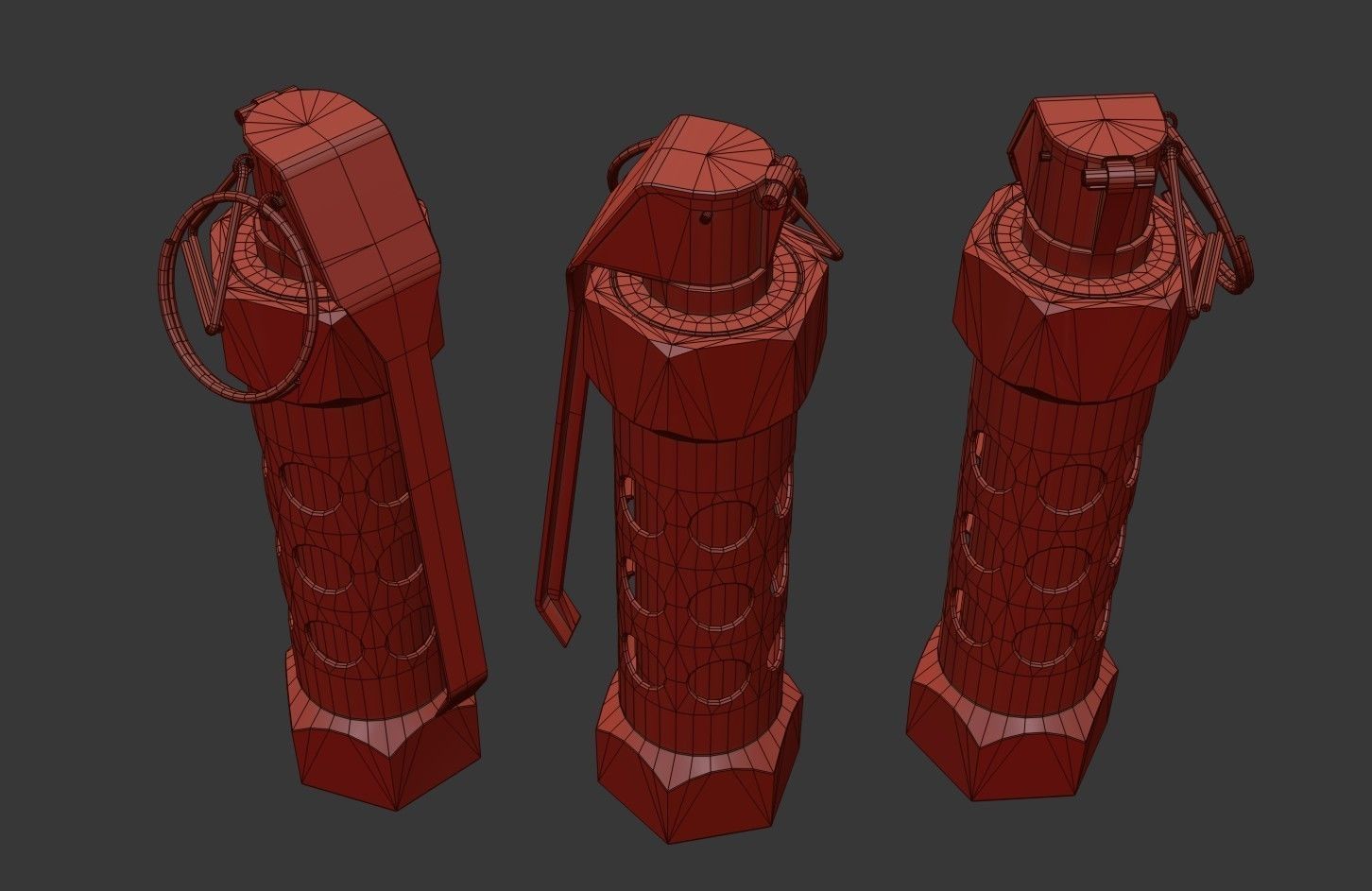 3D model Flash Grenade 3 Pack VR / AR / low-poly | CGTrader