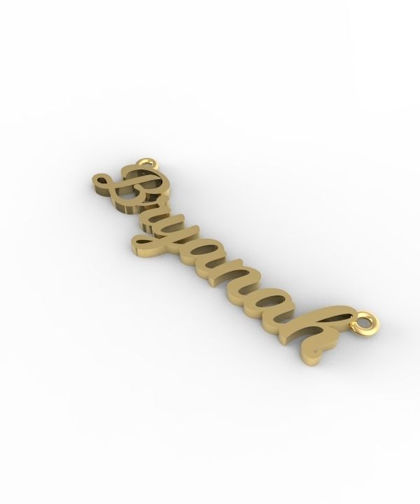 Bryanah name plate 3D model 3D printable | CGTrader