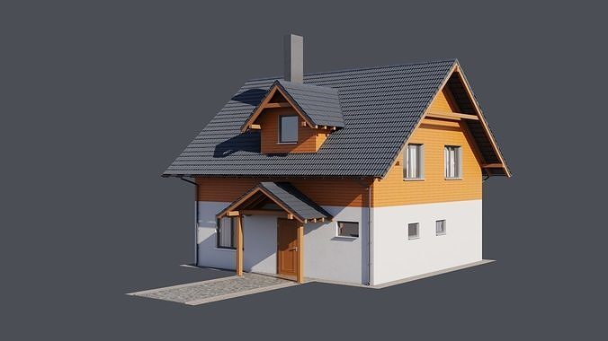 House 7 - residential building 3D model 3D model | CGTrader