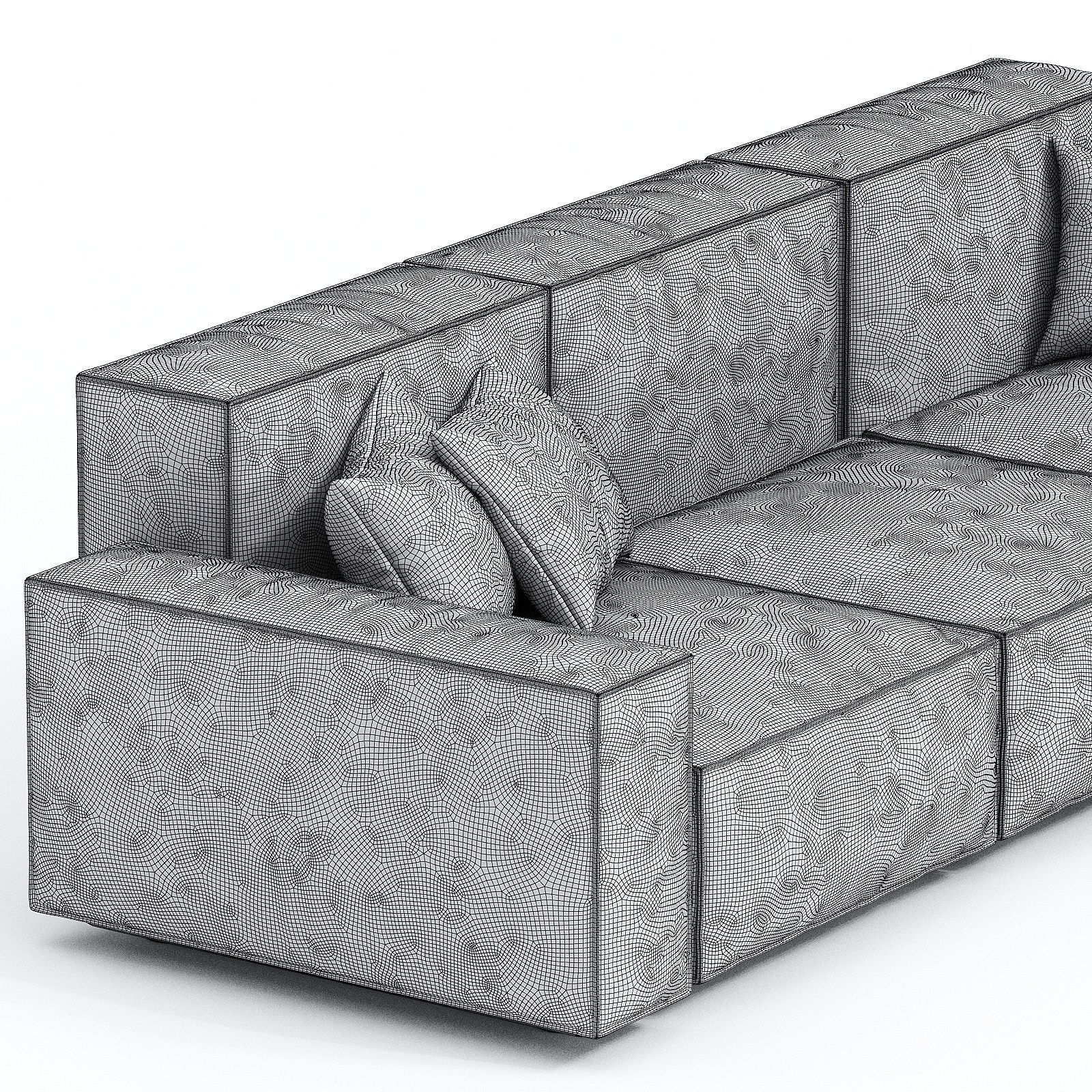 Marechiaro system sofa 3D model | CGTrader