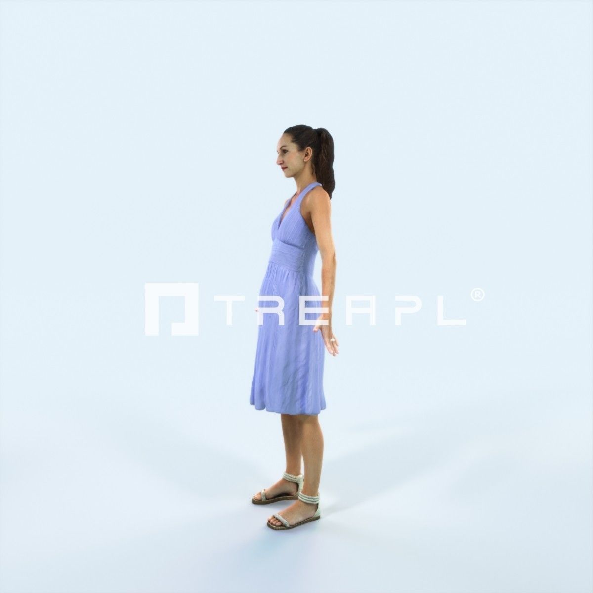3D model Mirage C Animated Rigged Casual Woman VR / AR / low-poly ...