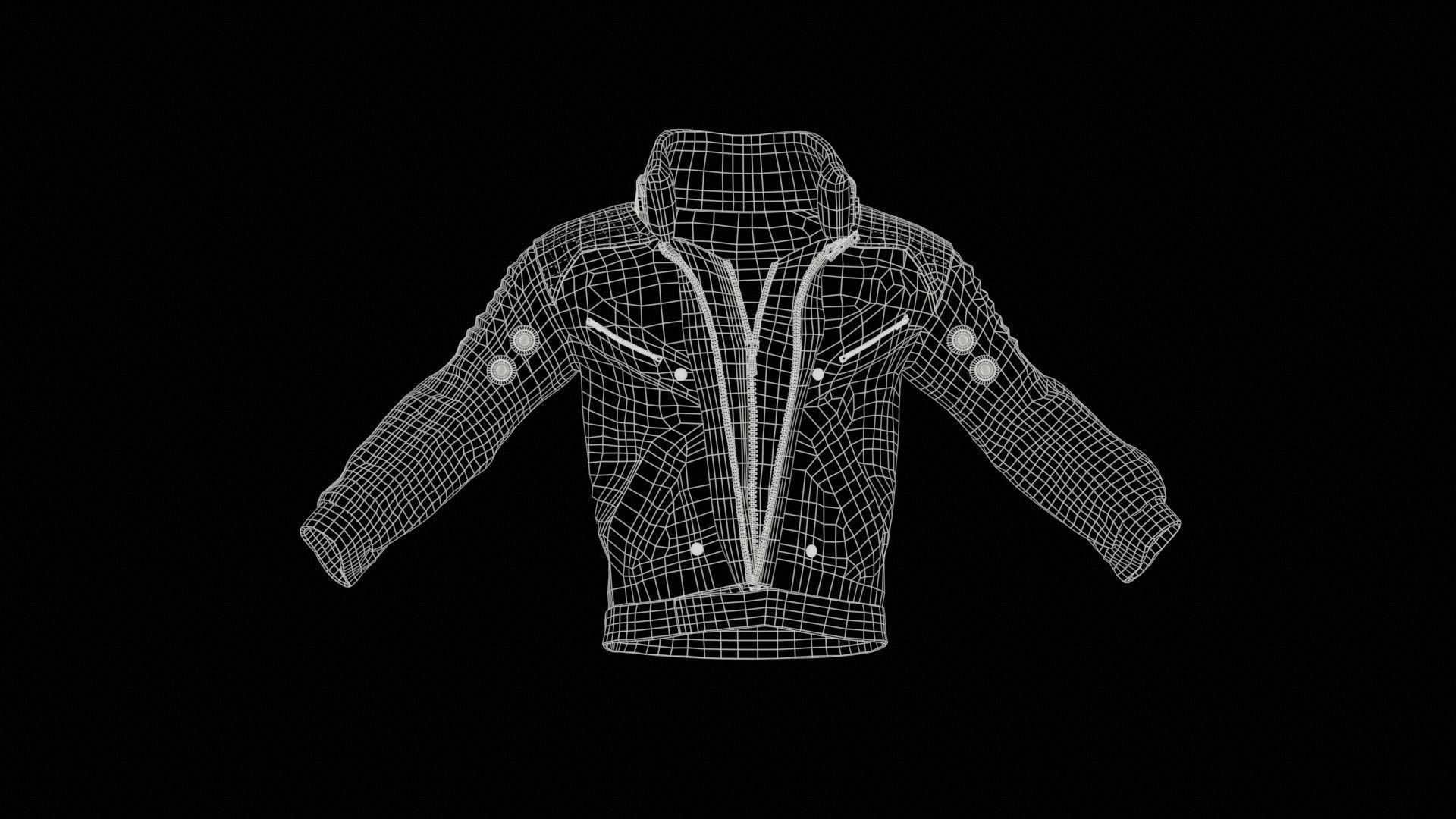 3D model Cyber Punk Jacket VR / AR / low-poly | CGTrader