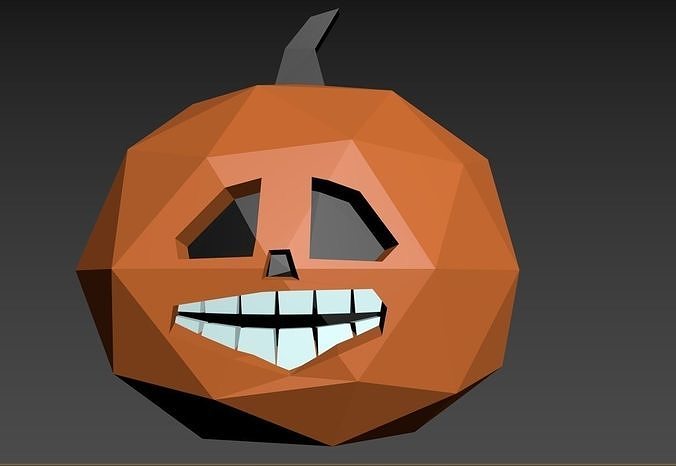 3D model Pumpkin halloween VR / AR / low-poly | CGTrader