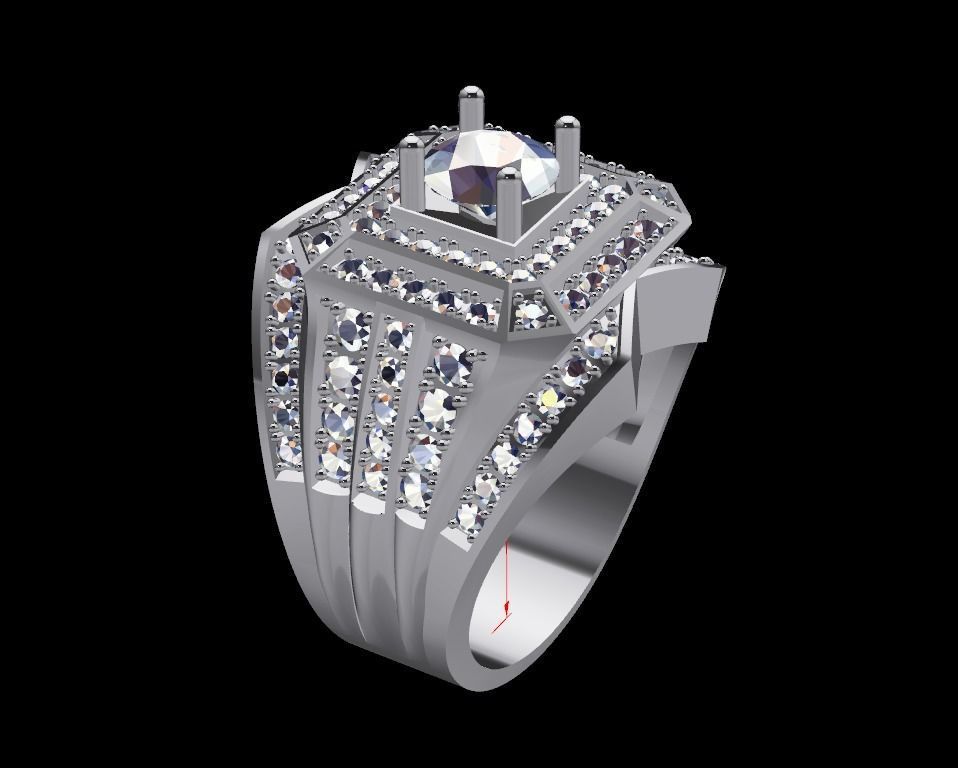 Ring Men D8 3D model 3D printable | CGTrader