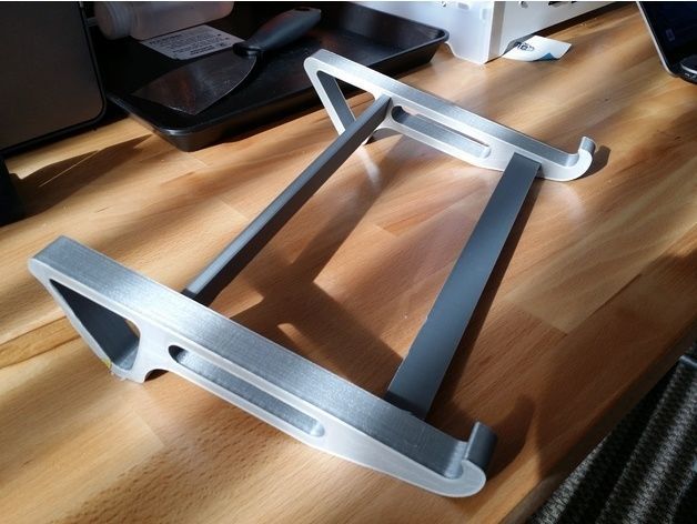 Small Laptop Stand Simple 3D model 3D printable | CGTrader