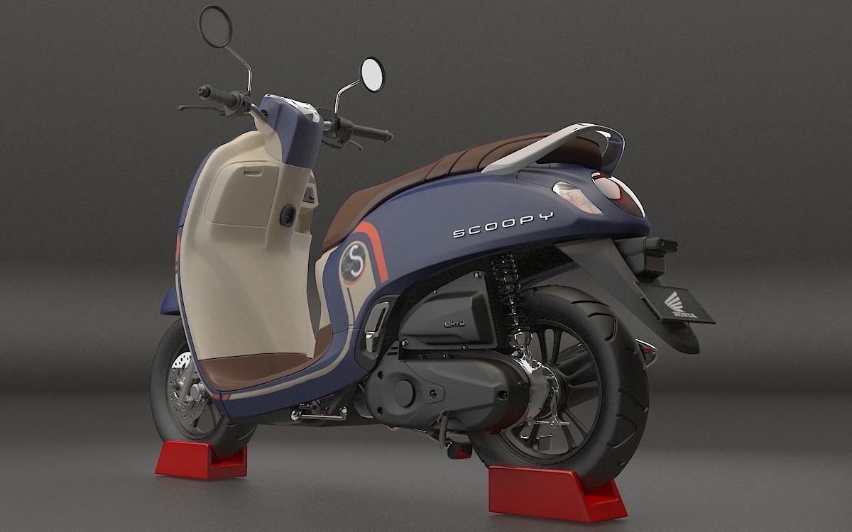 Honda Scoopy 2021 3D model | CGTrader