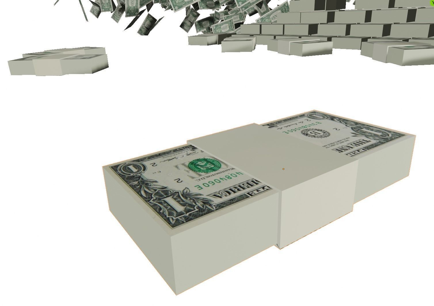 3D model USD Money Piles Stacks 3D MODEL VR / AR / low-poly | CGTrader