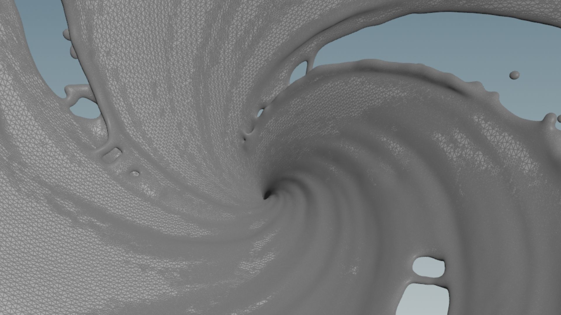Spiraling Water Splash Animated 3D model 3D model animated | CGTrader
