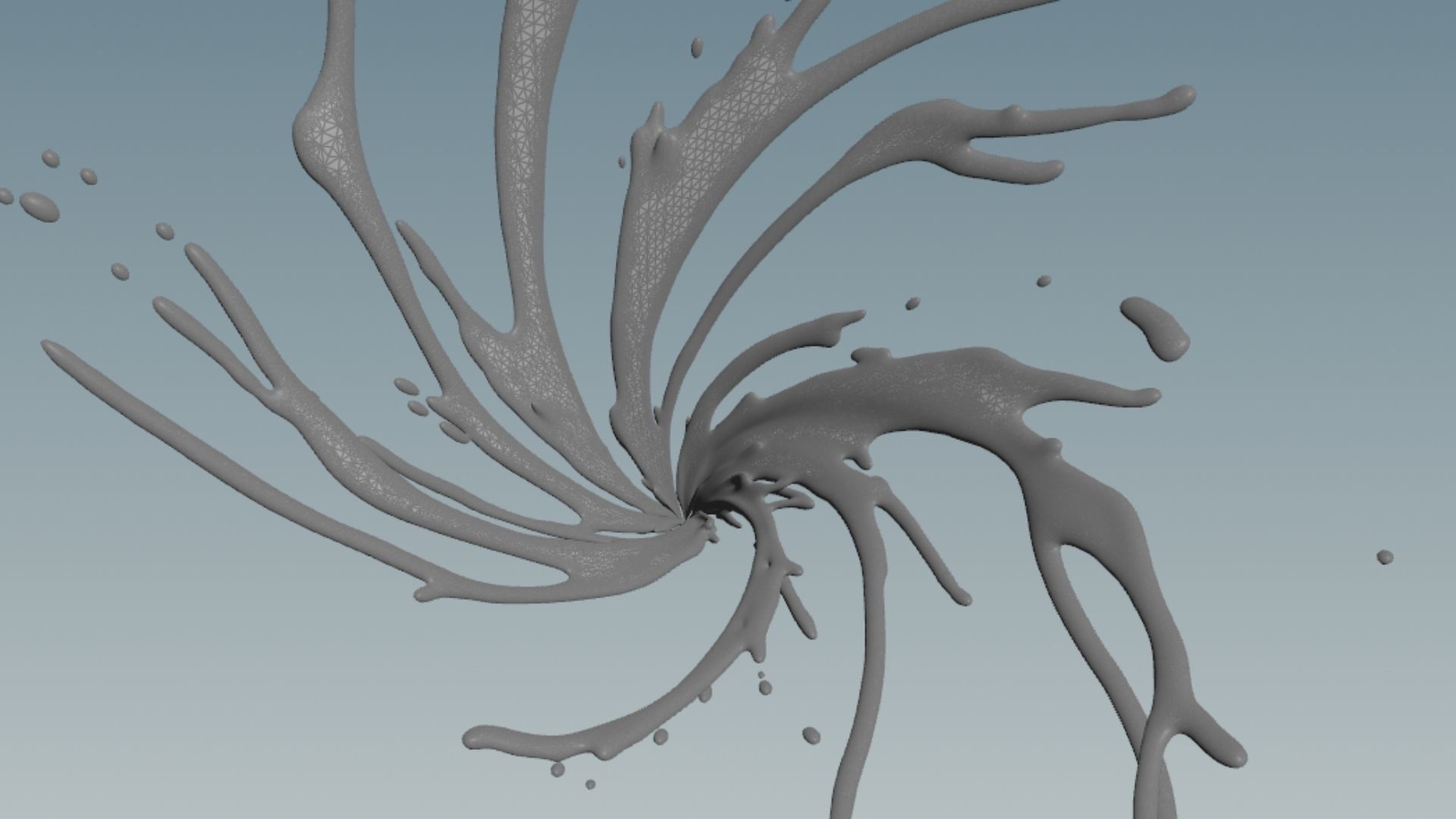 Spiraling Water Splash Animated 3D model 3D model animated | CGTrader