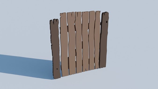 Wooden Gate free VR / AR / low-poly 3D model | CGTrader