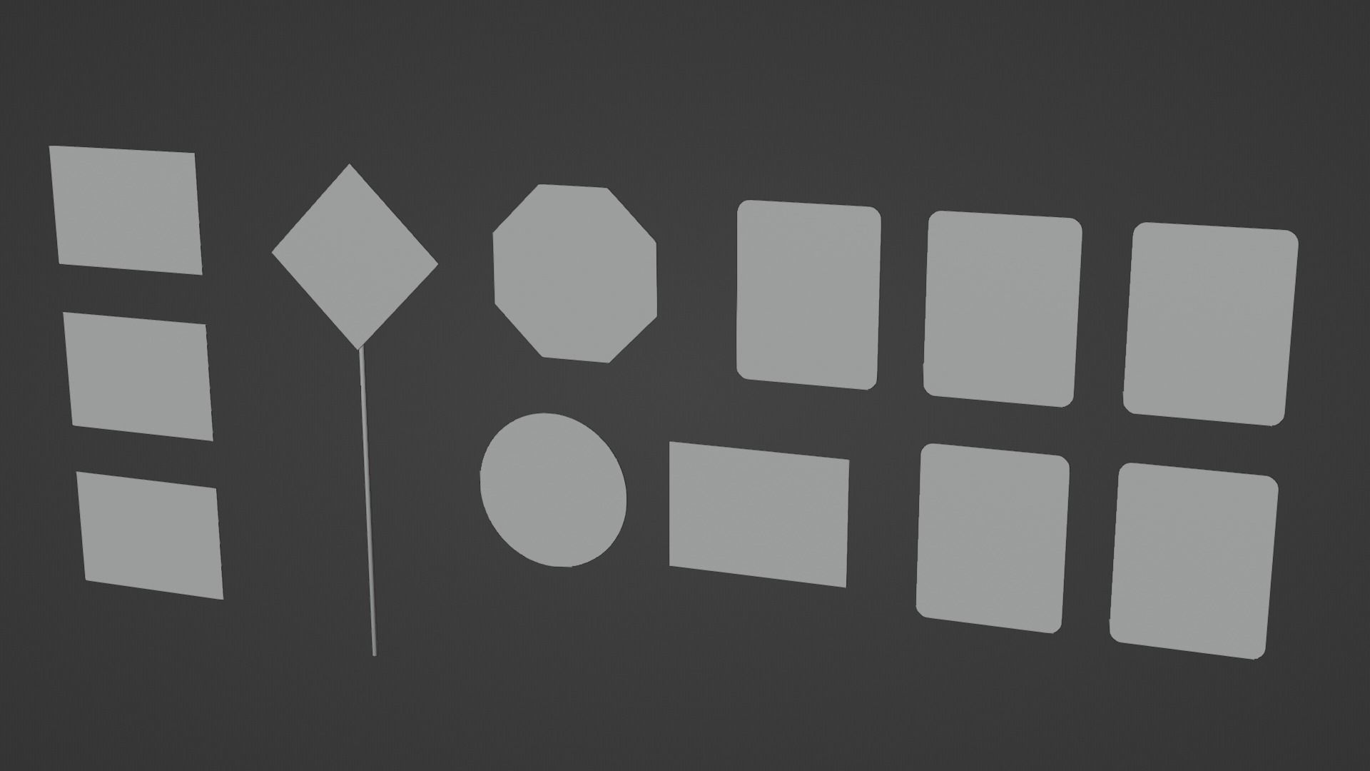 3D model Signs and Road Signs VR / AR / low-poly | CGTrader