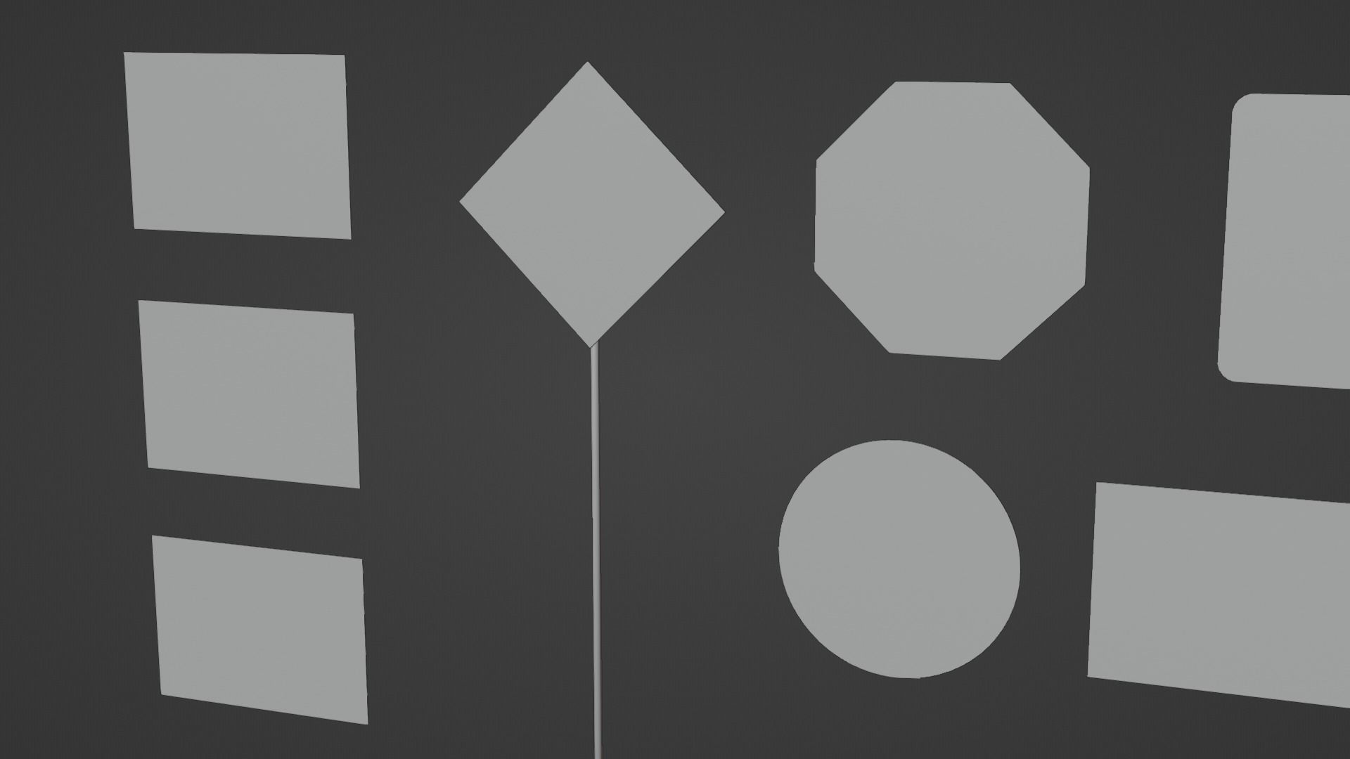 3D model Signs and Road Signs VR / AR / low-poly | CGTrader