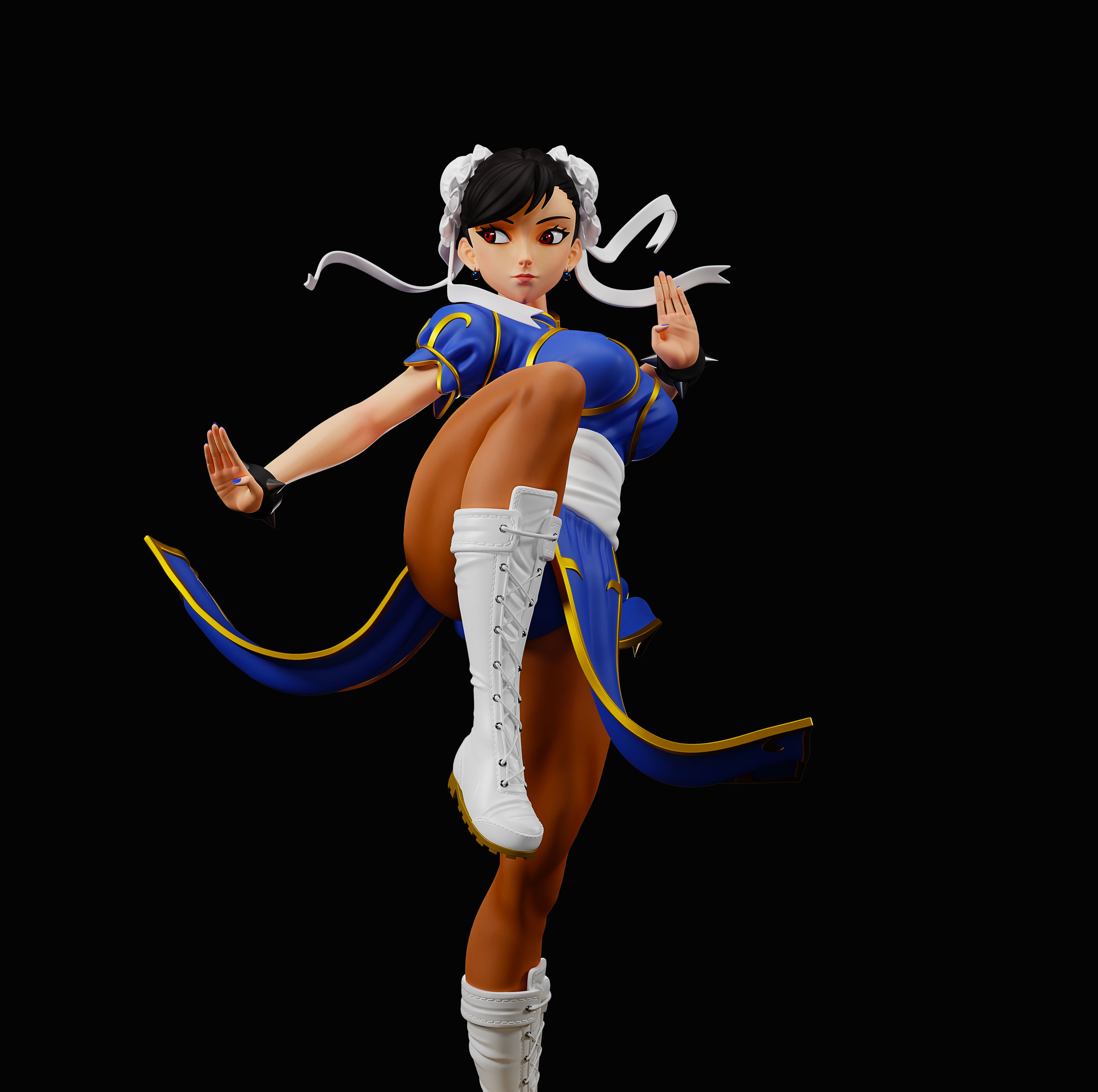 chun-li 3D model 3D printable | CGTrader