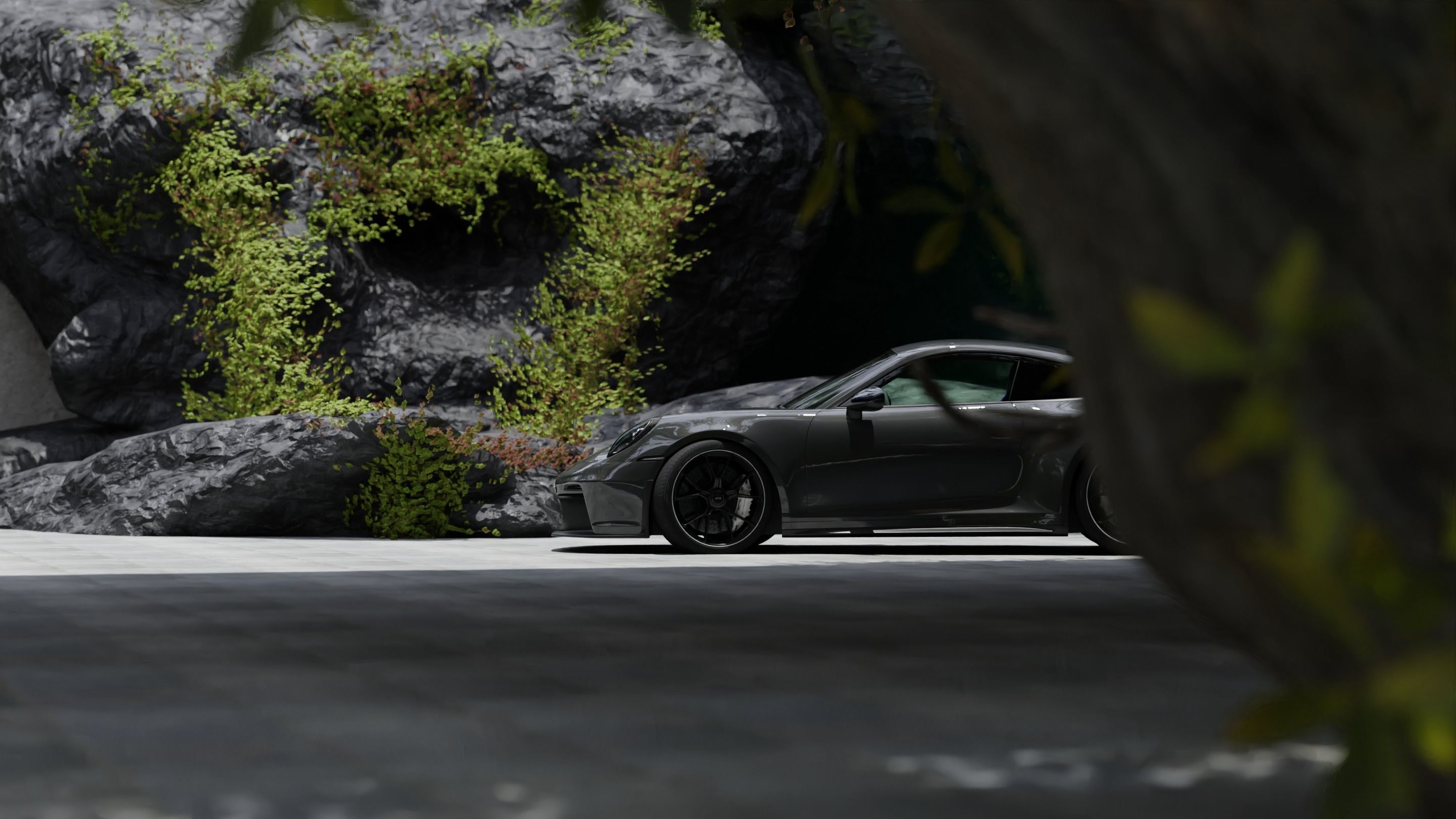 Chill Vibes Automotive Render Scene 3D Blender File Textured 3D model ...