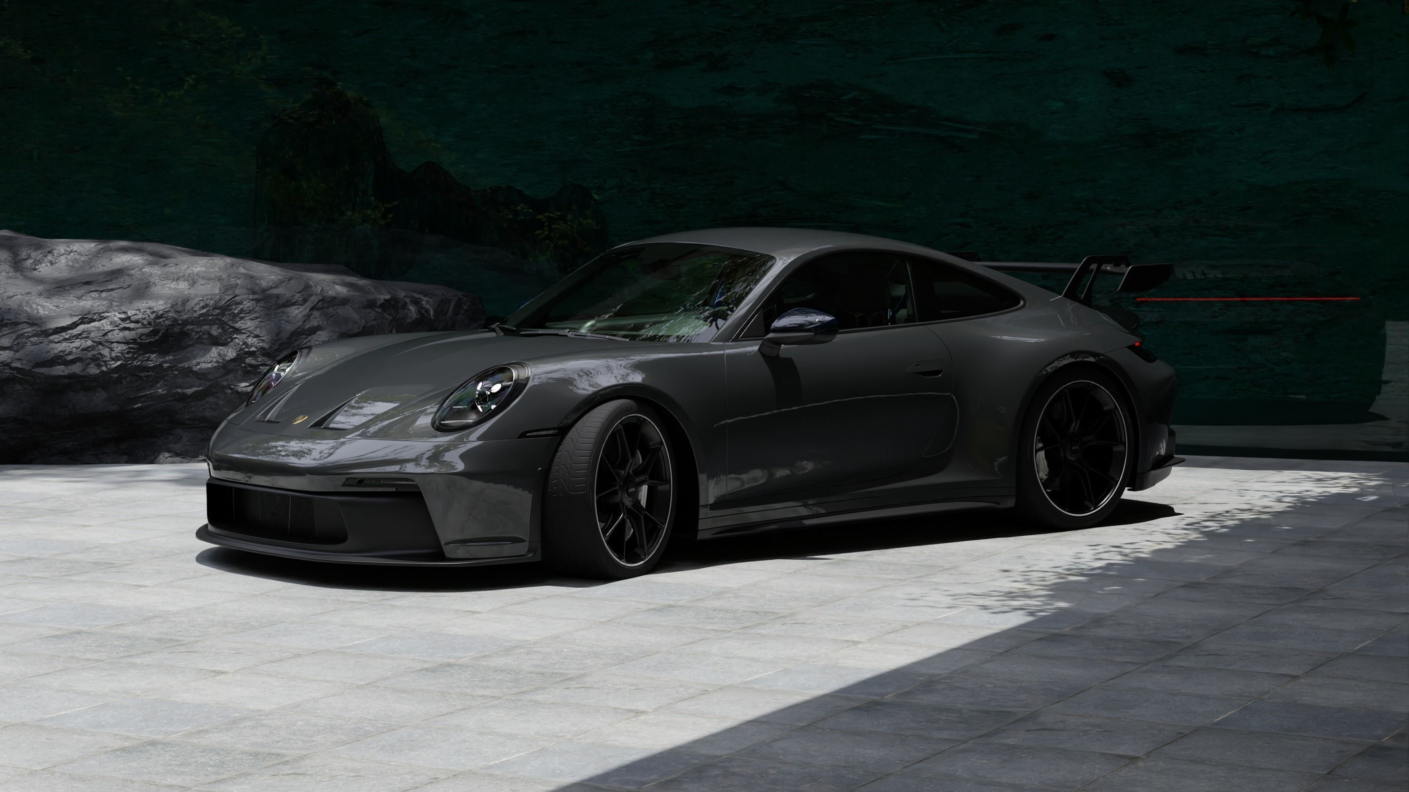 Chill Vibes Automotive Render Scene 3D Blender File Textured 3D model ...