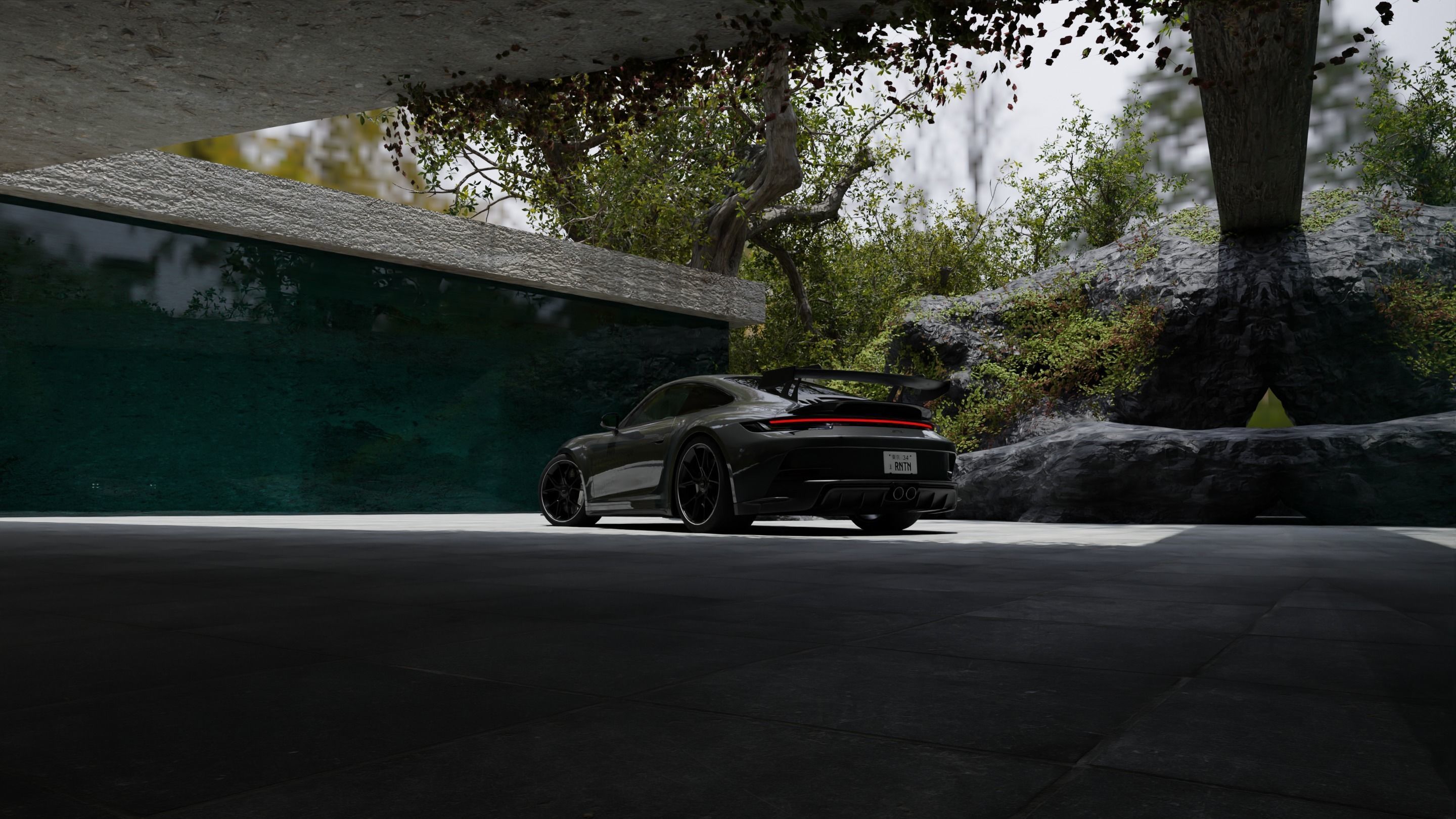 Chill Vibes Automotive Render Scene 3D Blender File Textured 3D model ...
