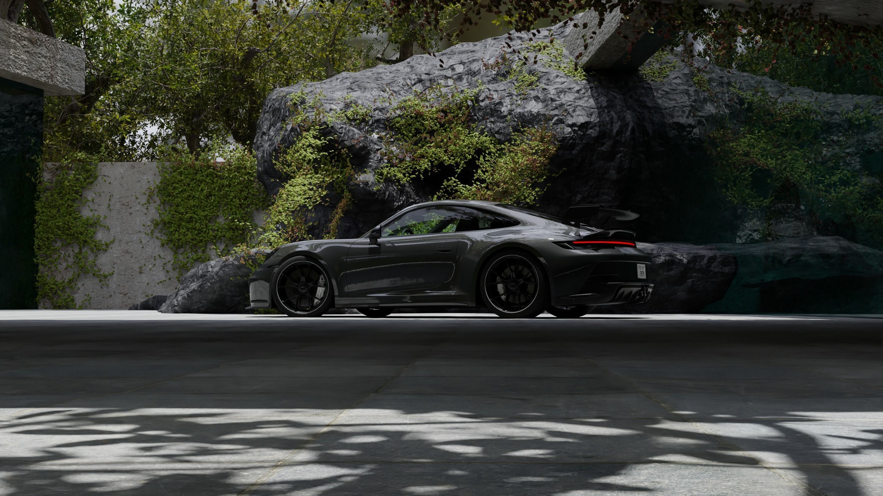 Chill Vibes Automotive Render Scene 3D Blender File Textured 3D model ...