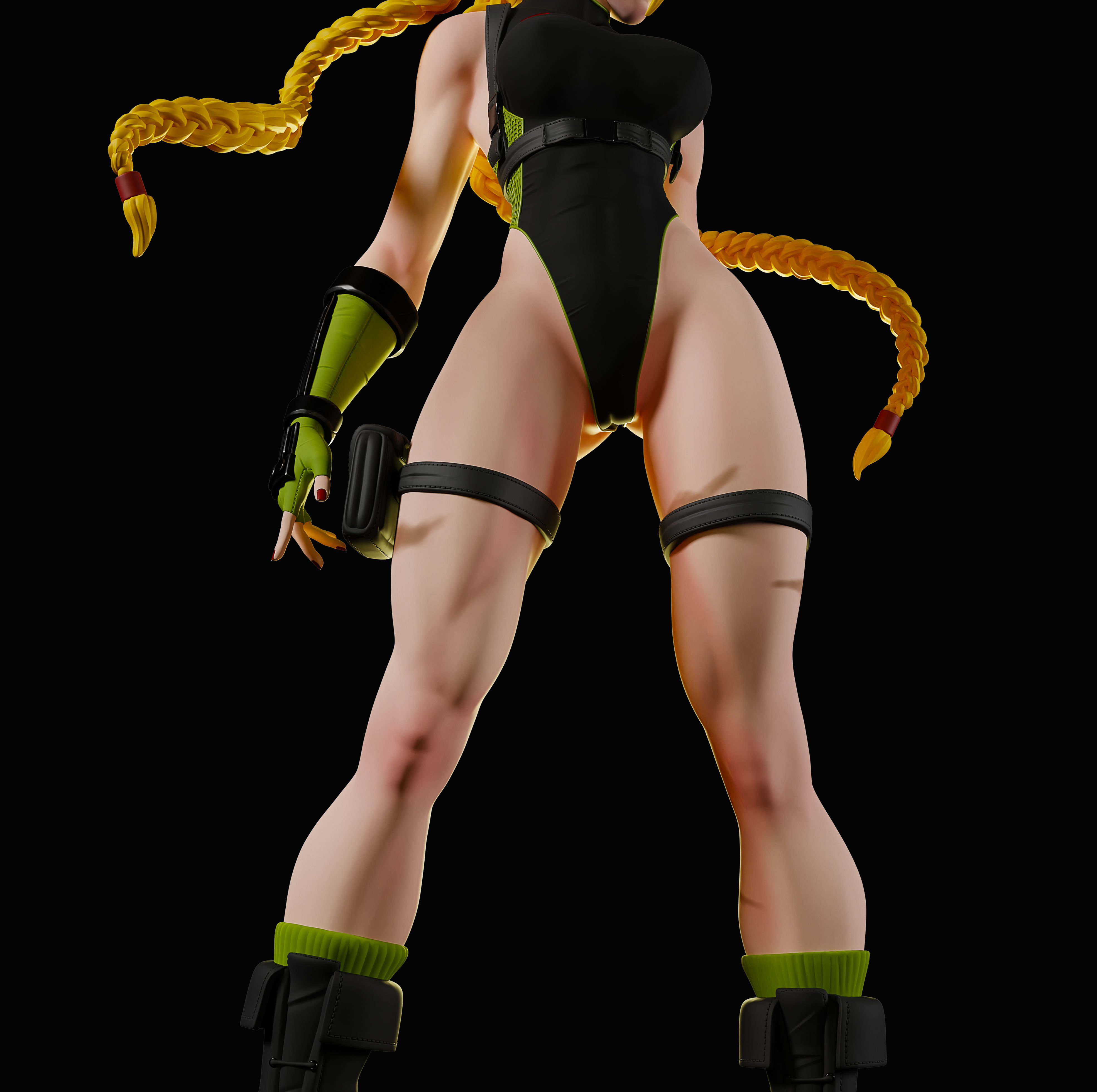 cammy street fighter 3D model 3D printable | CGTrader