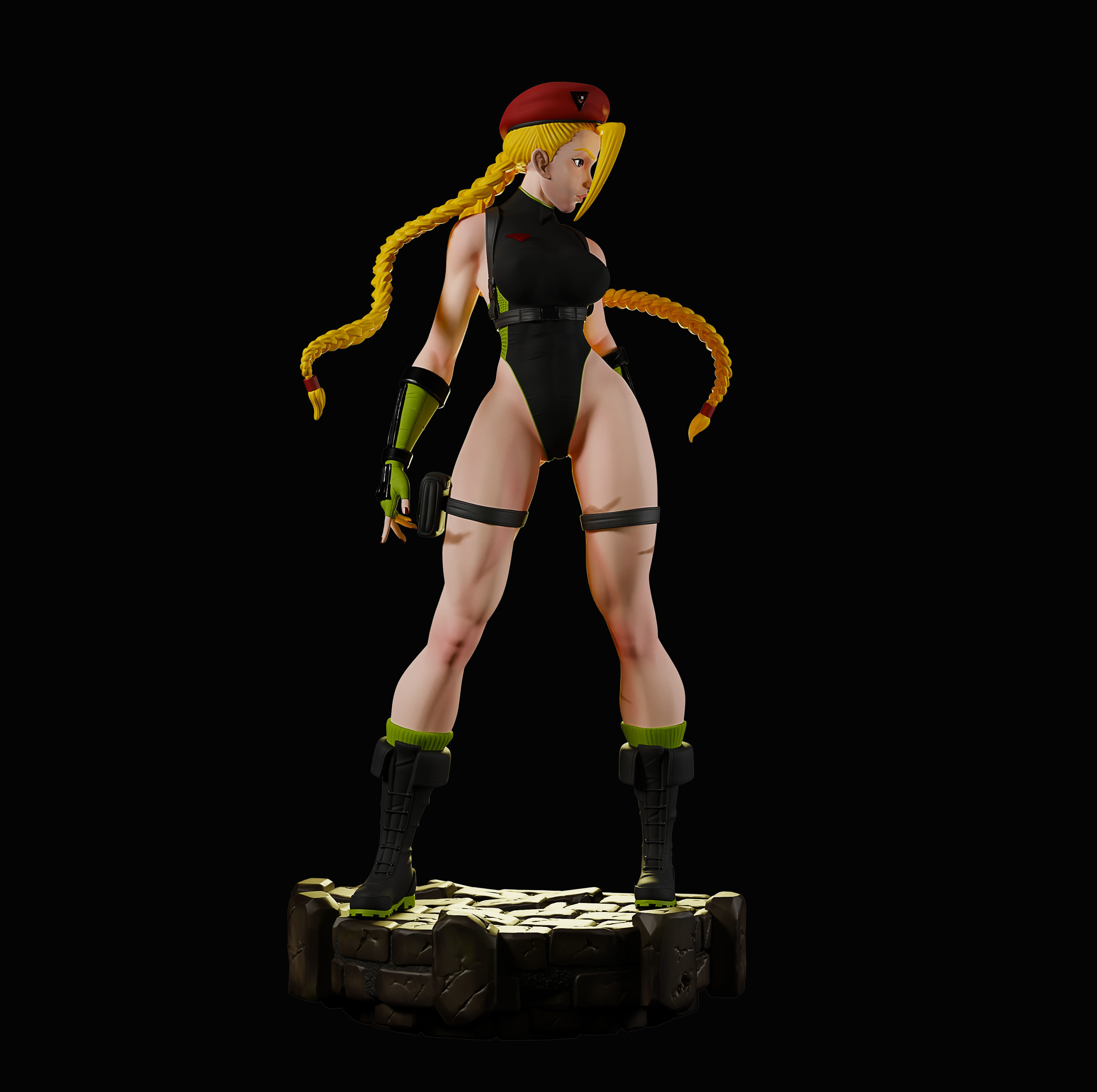 cammy street fighter 3D model 3D printable | CGTrader