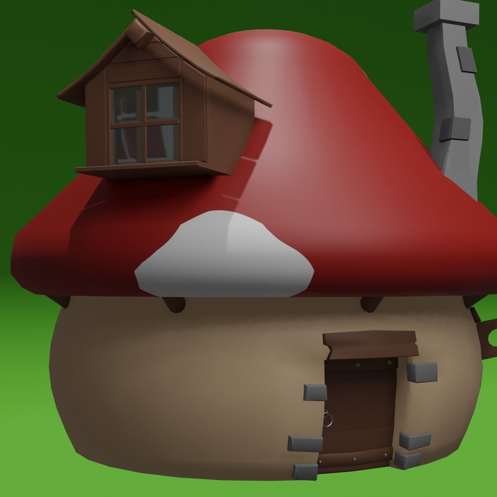 SMURF HOME 3D model | CGTrader